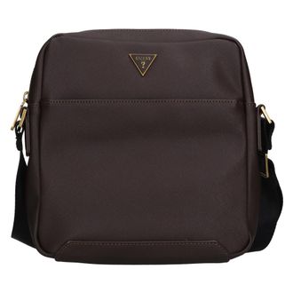 Guess Mini Torino Saffiano Umh&auml;ngetasche - - Bags - Herren - Braun - ONE SIZE