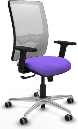 Piqueras y Crespo B&uuml;rostuhl Zulema mit 2D-Armlehnen, h&ouml;henverstellbare Lendenwirbelst&uuml;tze, ausgestattet mit 3 Positionen und Schneidschaum, mit Rollen von 65 mm, Parket