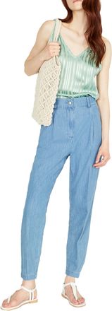 Sisley Sisley Womens Trousers 4A7TLF032 Pants, Light Blue Denim 901, 29