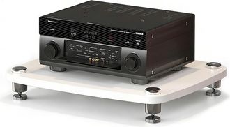 Generic HiFi Regal Audio-Rack, Druckerst&auml;nder, AV-Medienst&auml;nder mit sto&szlig;d&auml;mpfenden Fu&szlig;rasten, Audio-Rack-Tower for DVD-Player, Spielekonsole, TV-Box, WLAN-Rou