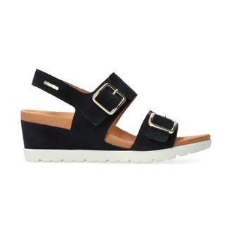 Mephisto Femme, Chaussures, Bleu, Taille: 38 EU Sandalie compensée bleue - Ysabel