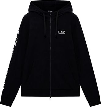 Emporio Armani Emporio Armani Ea7, Homme, Sweatshirts et sweats &agrave; capuche, Noir, Taille: L Sweat &agrave; capuche zipp&eacute;