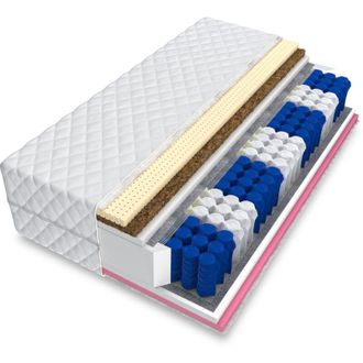 FDM Matratze LIVE 7 Zonen 180x200 H3 Latex VISCO Memory Kokos Taschenfederkern 21cm