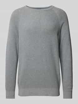 Olymp Level 5 Slim Fit Strickpullover mit gerippten Abschl&uuml;ssen