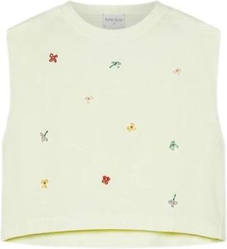 Forte_Forte Femme, Tops, Vert, Taille: 40 FR Petites Fleurs Embroidery Top