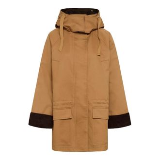 Inwear Manteau &agrave; revers Thora - Femme - Manteaux - Brun - Taille: 40 FR