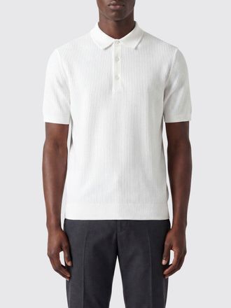 KANGRA Polo en maille de coton avec patte de boutonnage &agrave; trois boutons
