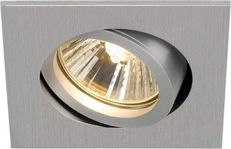 SLV NEW TRIA 68 CS/LS QPAR51 Downlight aluminium eckig, Einbauleuchte, Einbauspot, Deckeneinbauleuchte, Spot, Deckenspot, Einbaustrahler, Deckenstrahler, 