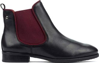 Pikolinos Flache Stiefeletten in Leder ROYAL f&uuml;r Frauen Farbe Negro
