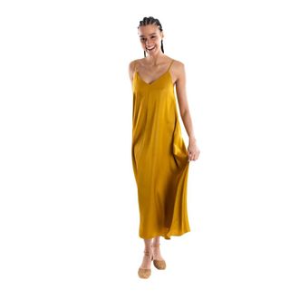 Marella Femme, Robes, Jaune, Taille: 36 FR Robe Mi-longue