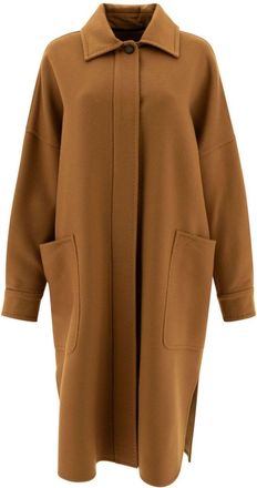 Max Mara Oversized-Mantel aus Kaschmir - Braun