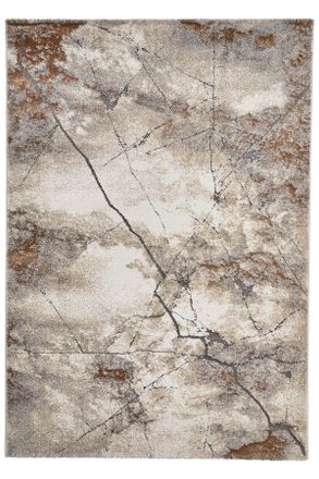 Novel Webteppich Pompeji, Beige, Kunststoff, Abstraktes, rechteckig, 160x230 cm, ISO 9001, Bsci, Oeko-Tex Standard 100, f&uuml;r Fu&szlig;bodenheizung geeignet, Teppic