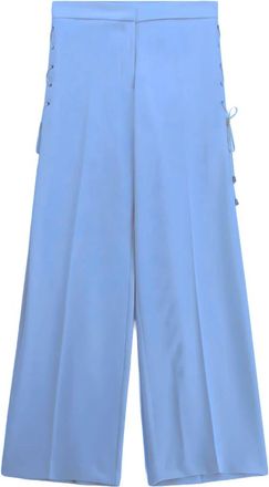 Imperial Femme, Pantalons, Bleu, Taille: 38 FR Pantalone a Zampa