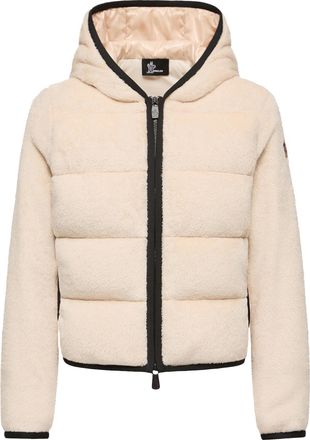 Moncler Moncler Cardigan Zipp&eacute; Matelass&eacute; En Polartec, Femme, Beige, Taille: Xxs