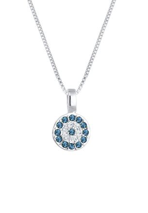 Elli Halskette Silber 925 Evil Eye Anh&auml;nger Damen Kette Kristall, Schmuck Geschenke f&uuml;r Frauen M&auml;dchen Mama Freundin, B&ouml;ses Auge Silberkette L&auml;nge 40 cm