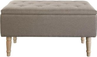 Les Tendances Les Tendances - Banc coffre - Emilie - l 80 x l 40 x h 43,5 cm - Beige - Livraison gratuite