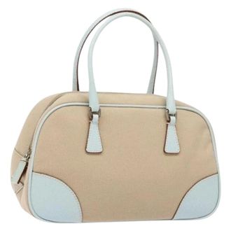 Prada Sac &agrave; main vintage Pre-owned - Femme - Pre-owned - Beige - Taille: ONE Size