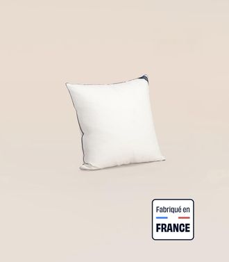 Tediber 2 oreillers universels 60x60 cm - Respirant et moelleux - Fait en France - Microfibres recycl&eacute;es - Tediber