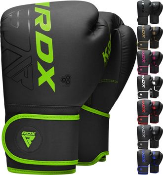 RDX Sports Kinder Boxhandschuhe für Muay Thai Kickboxen Sparring, Maya Hide Leder Kara Junior Boxing Gloves, Sandsack Boxsack Punchinghandschuhe, Kickboxhandschu