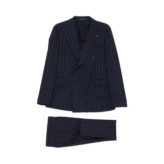 Tagliatore Homme, Costumes, Bleu, Taille: M Costume crois&eacute; &agrave; rayures
