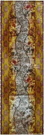 Pierre-Louis Mascia Femme, Accessoires, Vert, Taille: ONE Size Écharpe Florale Paisley Viscose Soie