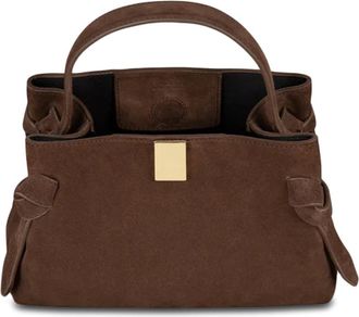 Yuzefi Womens Mini Gyoza Bag Brown Outer: Bovine Leather Handbags Hand