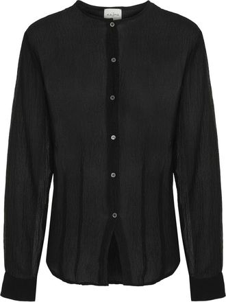 Le Kasha Femme, Blouses et Chemises, Noir, Taille: 38 FR Reattu Silk Shirt