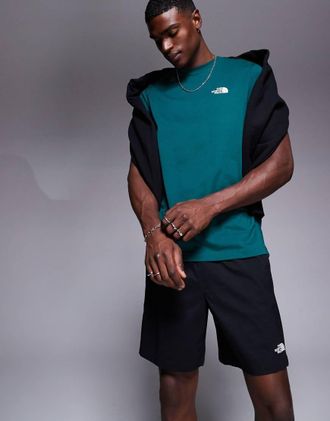 The North Face Class V Pathfinder - Shorts in Schwarz mit G&uuml;rtel und Logo