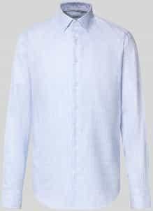 Jake*s Slim Fit Businesshemd aus reiner Baumwolle