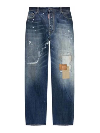 Dsquared2 Jean Droit - Bleu Fonc&eacute;
