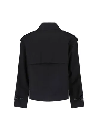Burberry Mens Jackets Black Cotton