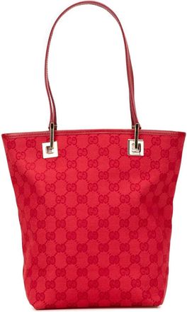 Gucci Shopper - GG Canvas Tote - Gr. unisize - in Rot - für Damen