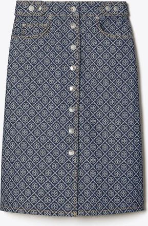 Tory Burch Damen Ausgestellter Jeansrock