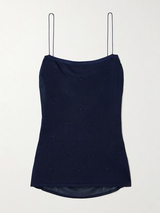 Jacquemus Plumetis Top Aus Strick - Blau