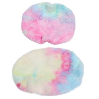 NUOBESTY Baluue Flauschiger Wc Sitzbezug im Batik Look Waschbarer Toilettendeckelbezug mit Sp&uuml;lkastenabdeckung Weicher Polyester Toilettenschutz f&uuml;r Badezimmer