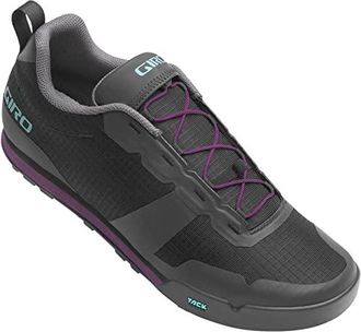 Giro Femme Tracker W Fastlace Chaussure de Cyclisme de Montagne, Black Throwback PU, 36 EU