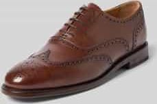 Henry Stevens Derby aus Leder mit Schn&uuml;rung Modell Winston