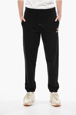 Kenzo Brushed Cotton CREST LOGO Sweatpants with Cuffs size Xs