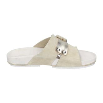 Moma Moma, Femme, Chaussures, Beige, Taille: 37 EU Sandales Suede