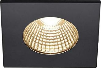 SLV PATTA-I, LED Outdoor Deckeneinbauleuchte, eckig DL IP65 schwarz 1800-3000K