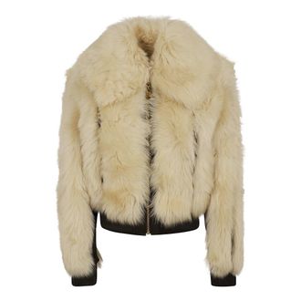 Zimmermann Femme, Vestes, Beige, Taille: 40 FR Manteau de luxe en fausse fourrure Shearling