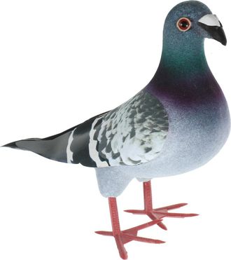 Amosfun K&uuml;nstliche Taube mit realistischer Feder zur Dekoration von Garten und Haus, Vogel aus Schaumstoff, handgefertigt, leicht, zur Dekoration bei Hochzeit