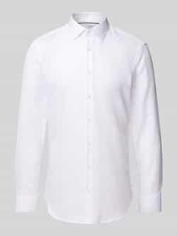 Jake*s Super Slim Fit Business-Hemd mit Knopfleiste