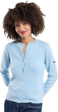 Armor Lux Cardigan col Rond - Laine et Acrylique Nuage XXL