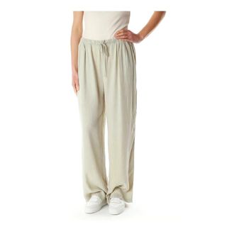 Bella Dahl Easy Pleated Wide Leg Pants - - Trousers - Damen - Gr&uuml;n - L