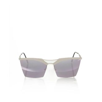 Frankie Morello Silberne Metallic Clubmaster Sonnenbrille - - Accessories - Damen - Lila - ONE SIZE