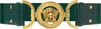 Versace ceinture &agrave; boucle Medusa - Vert
