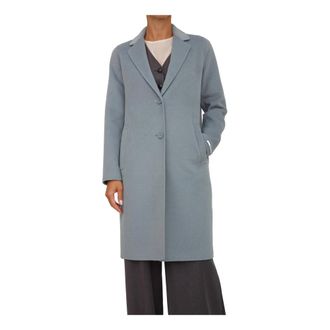 Marella Femme, Manteaux, Bleu, Taille: 42 FR Manteau Bleu en Polyester et Élasthanne