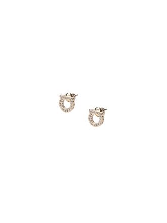 Ferragamo Gancini Crystals Earrings
