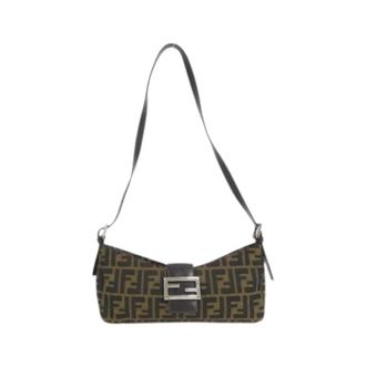 Fendi Sac bandouli&egrave;re Pre-owned en toile - Femme - Pre-owned - Brun - Taille: ONE Size